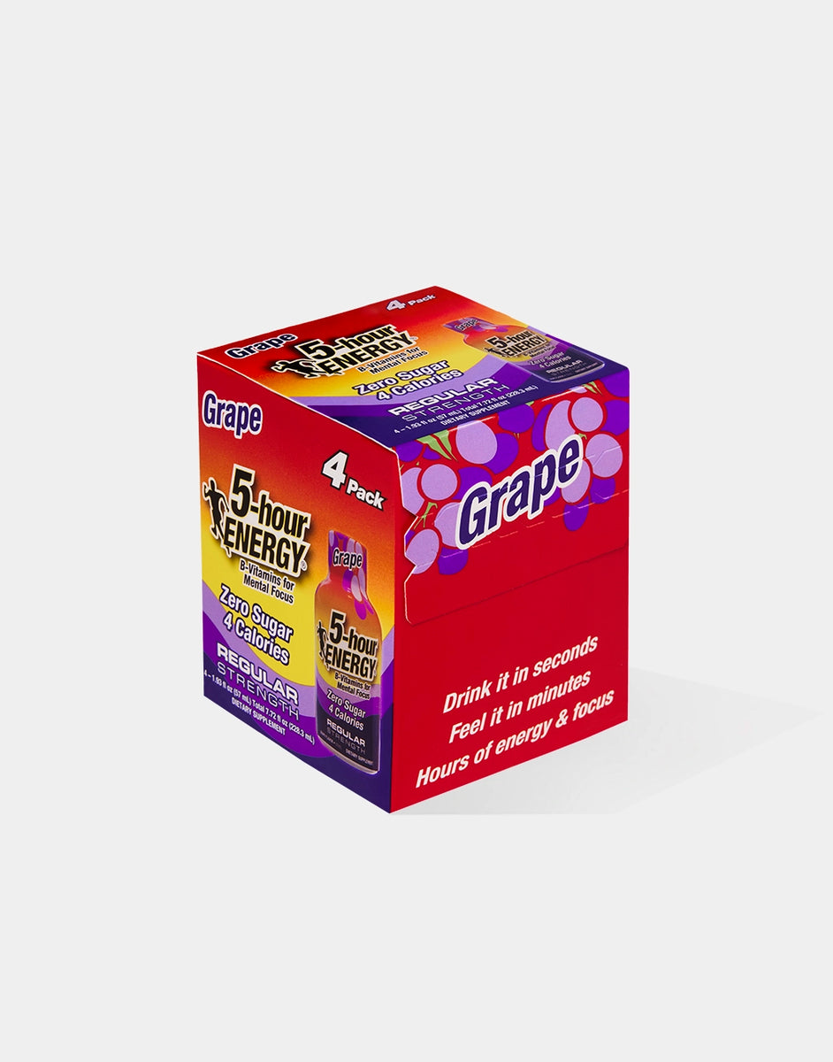 Regular Strength Grape 4s Energy Shot Pack – 5-hour ENERGY® Singapore