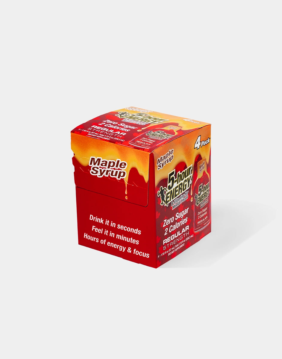 Regular Strength Maple Syrup 4s Energy Shot Pack – 5-HOUR INTERNATIONAL ...